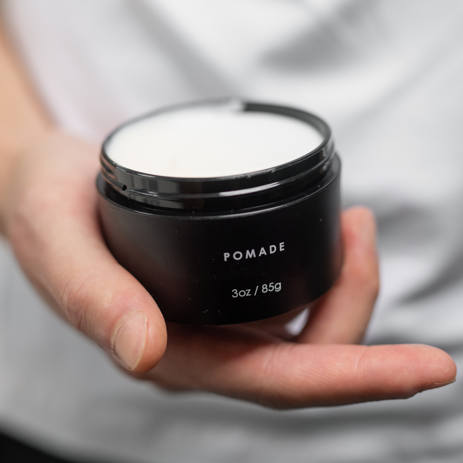 Pomade - Medium Hold, Natural Finish & Water-Based - 3 Oz